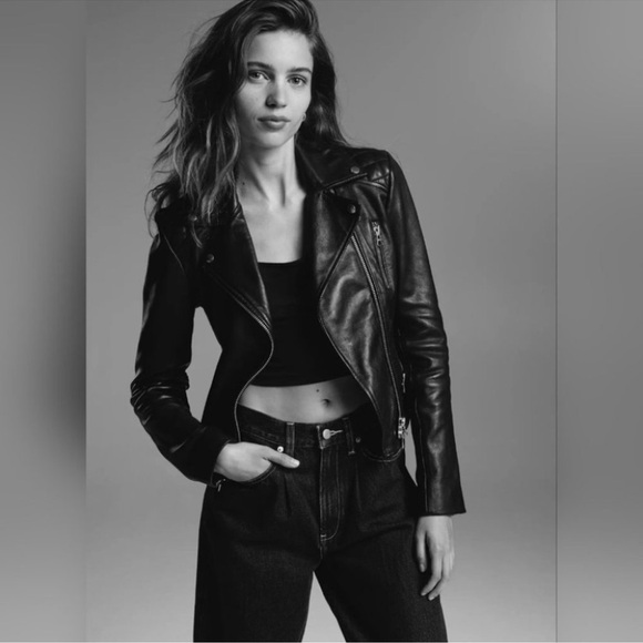 Aritzia | Jackets & Coats | Aritzia Wilfred Richards Leather Jacket ...